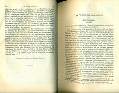 Karl Mannheim, ''Das Problem der Generationen'' – 1000 Schlüsseldokumente
